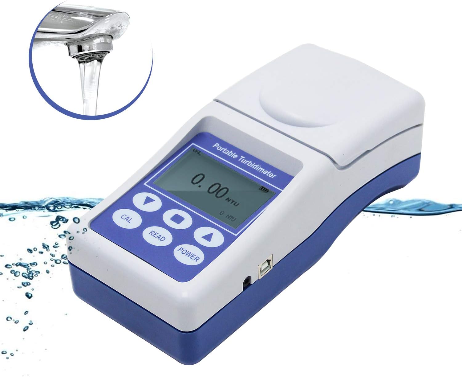 WWART 0~2000NTU Portable Digital Turbidity Meter Lab Turbidimeter Water ...