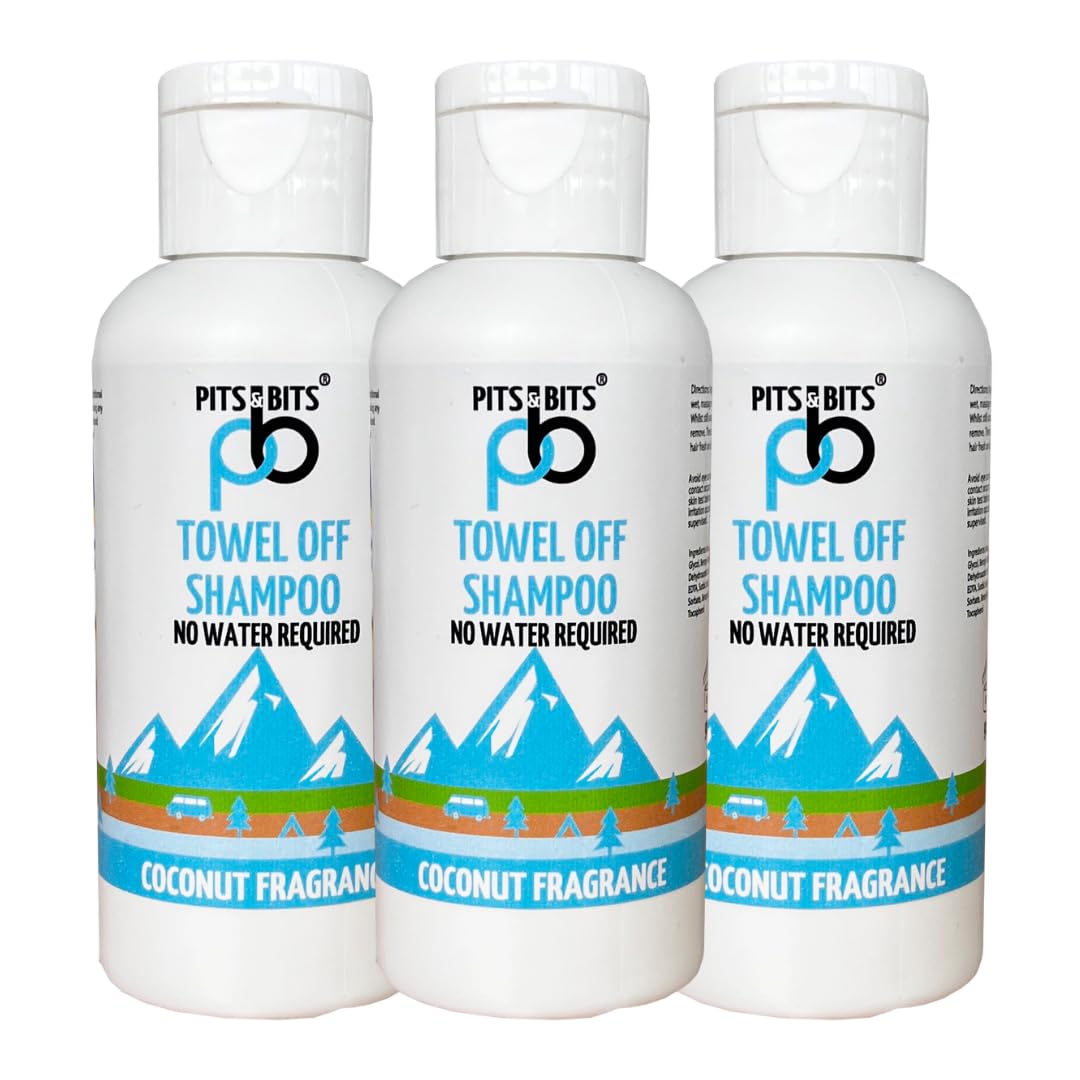 Pits And Bits Rinse Free Shampoo, Coconut Fragrance, No Additional ...