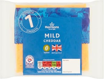 Morrisons Mild Coloured Cheddar 240g : Amazon.co.uk: Grocery