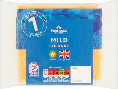 Morrisons Mild Coloured Cheddar 240g : Amazon.co.uk: Grocery
