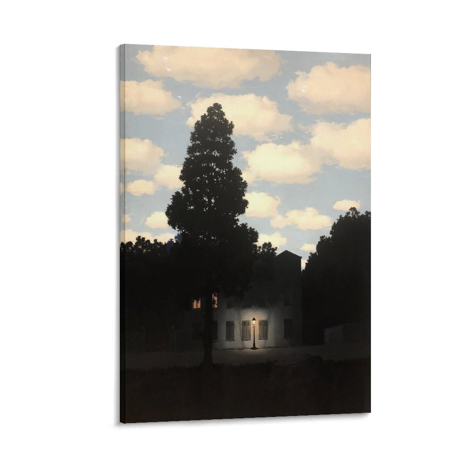 Amazon.com: LHOTSEE Rene Magritte The Empire of Light Painting On ...