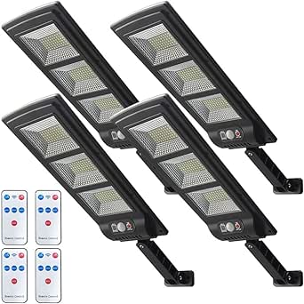 Gloriy Outdoor Remote Control Solar Parking Lot Lights 3 Light Mode ...