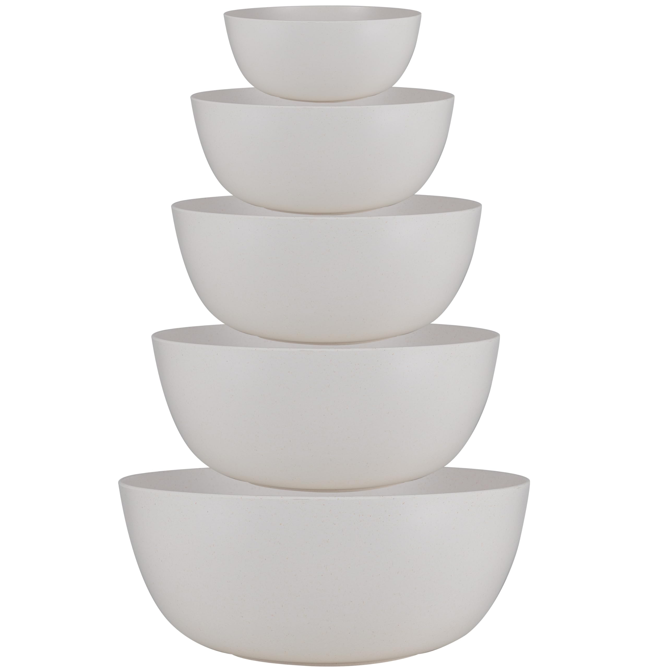 Amazon.com: LEHAHA Mixing Bowls Set (5 Piece Set) Nested Melamine ...