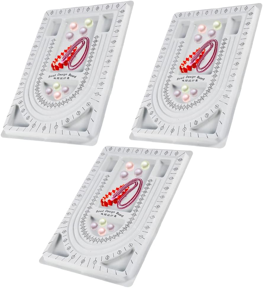 Amazon.com: 3 Packs Bead Design Board Bead Board Necklace Beading ...