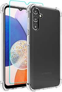 Amazon.com: Aozuoton Samsung A14 5G Clear Case - Slim Soft TPU, Shockproof, Screen Protector ...