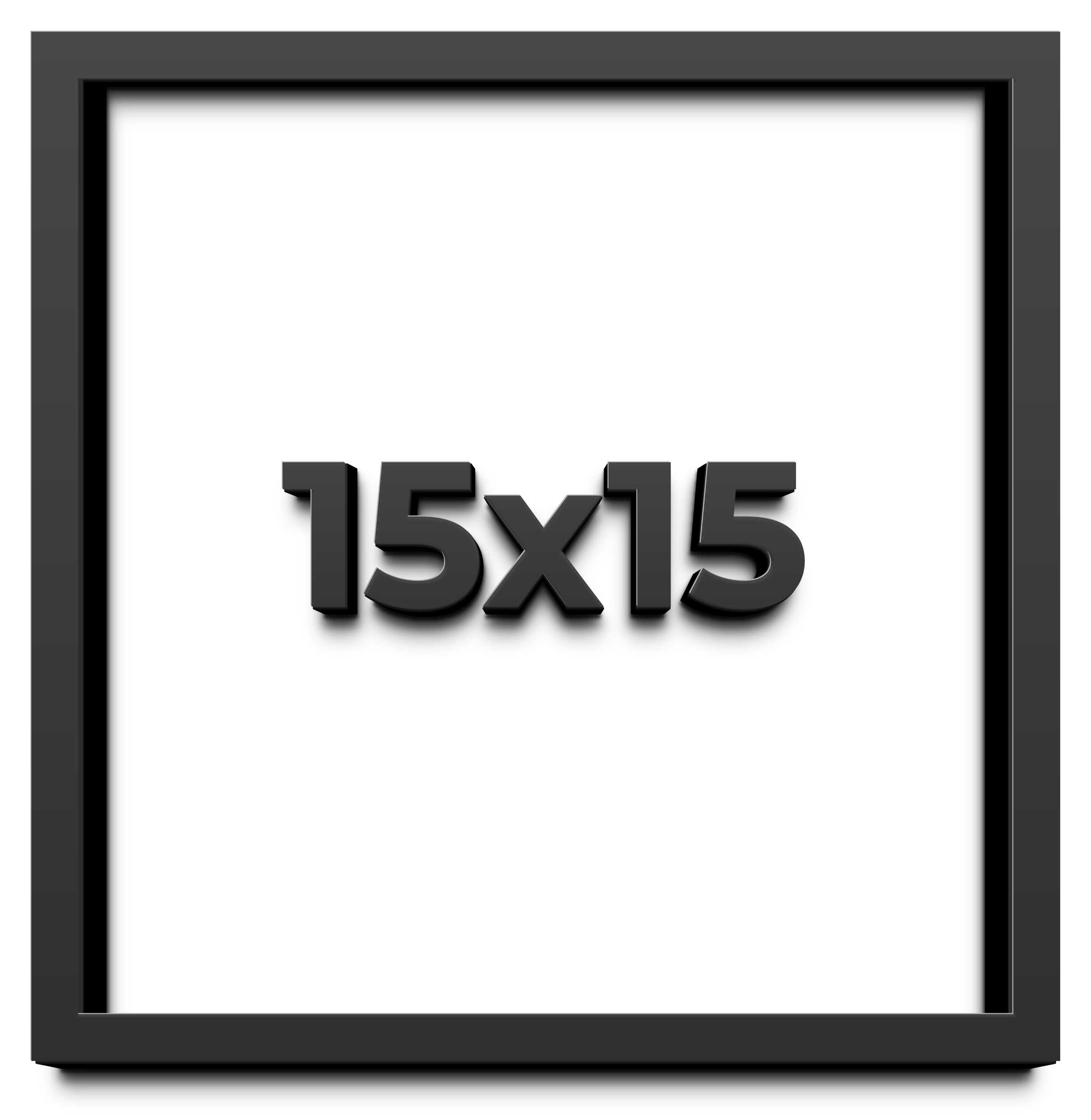 Amazon.com - 15x15 Shadow Box Frame Black | 1 Inch Deep Solid Wood ...