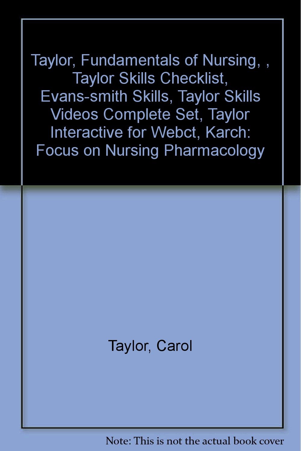 Amazon | Taylor, Fundamentals of Nursing, Taylor Skills Checklist ...