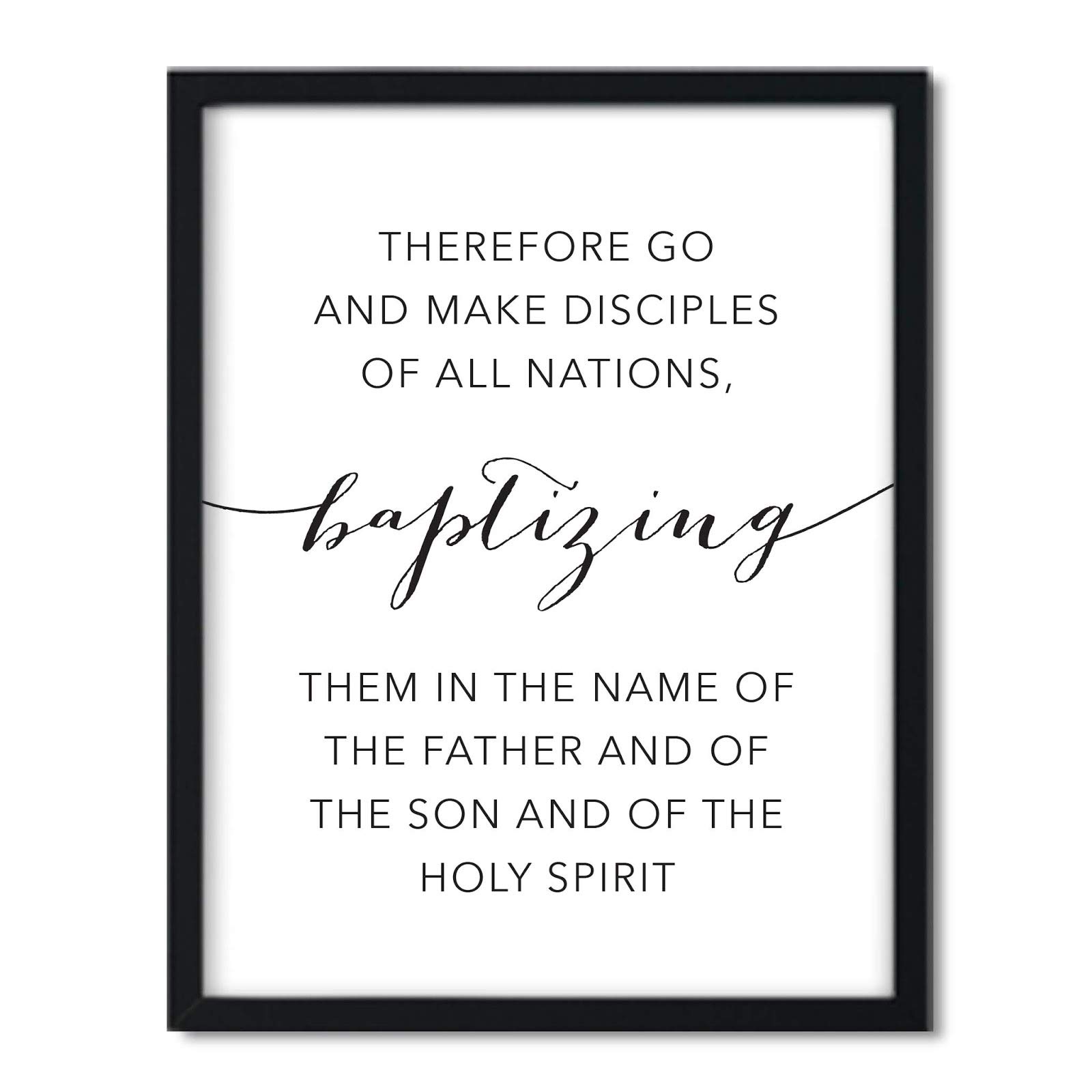Buy Andaz Press Unframed Black White Wall Art Decor, Bible Verses ...