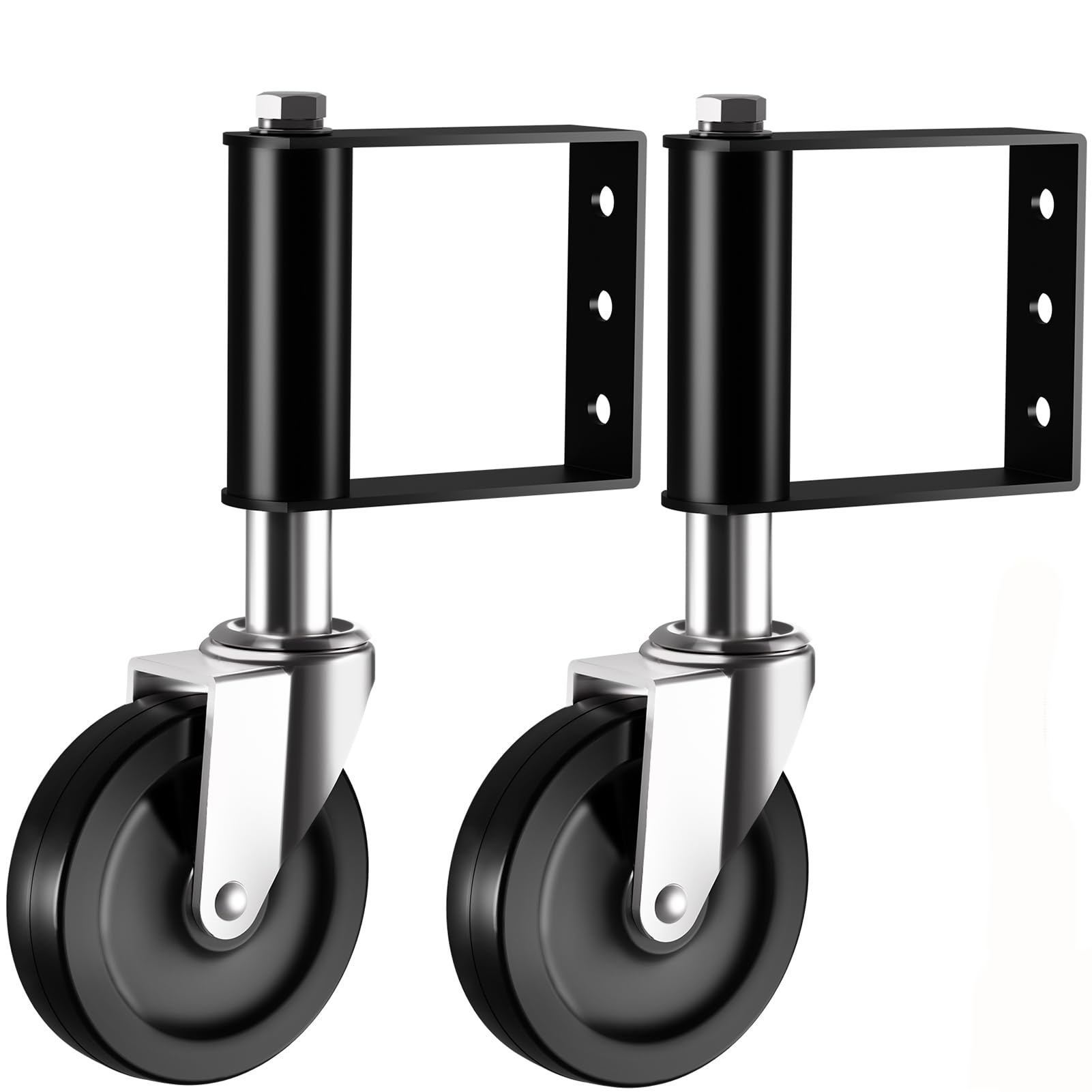 Snapklik.com : Ronlap Gate Caster Wheels Spring Loaded For Wooden Metal ...