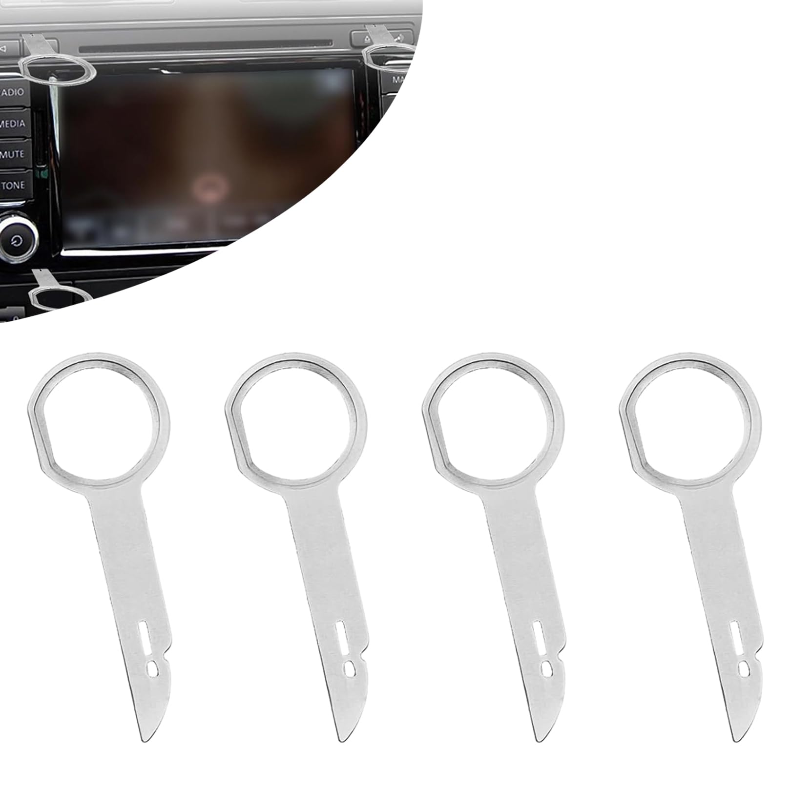 4Pcs Car Radio Removal Tool Key, CD/DVD Host Maintenance and ...