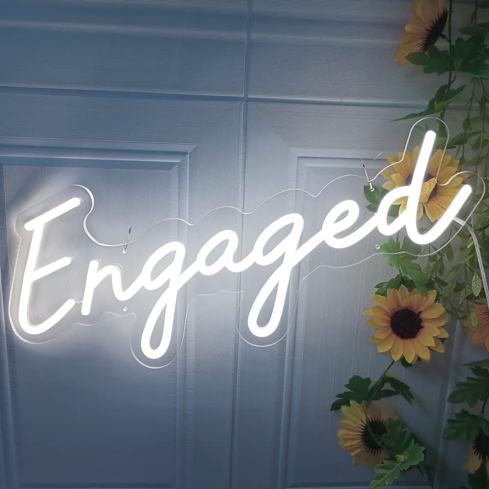 Amazon.com : Engaged Neon Sign with Lights for Wedding Decorations, 22 ...