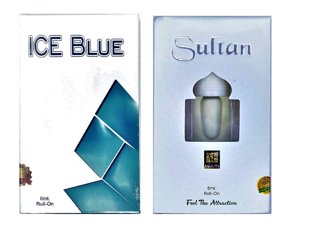 Raviour Lifestyle Ice Blue and Sultan Attar Combo Each 8ml|Best Attar ...