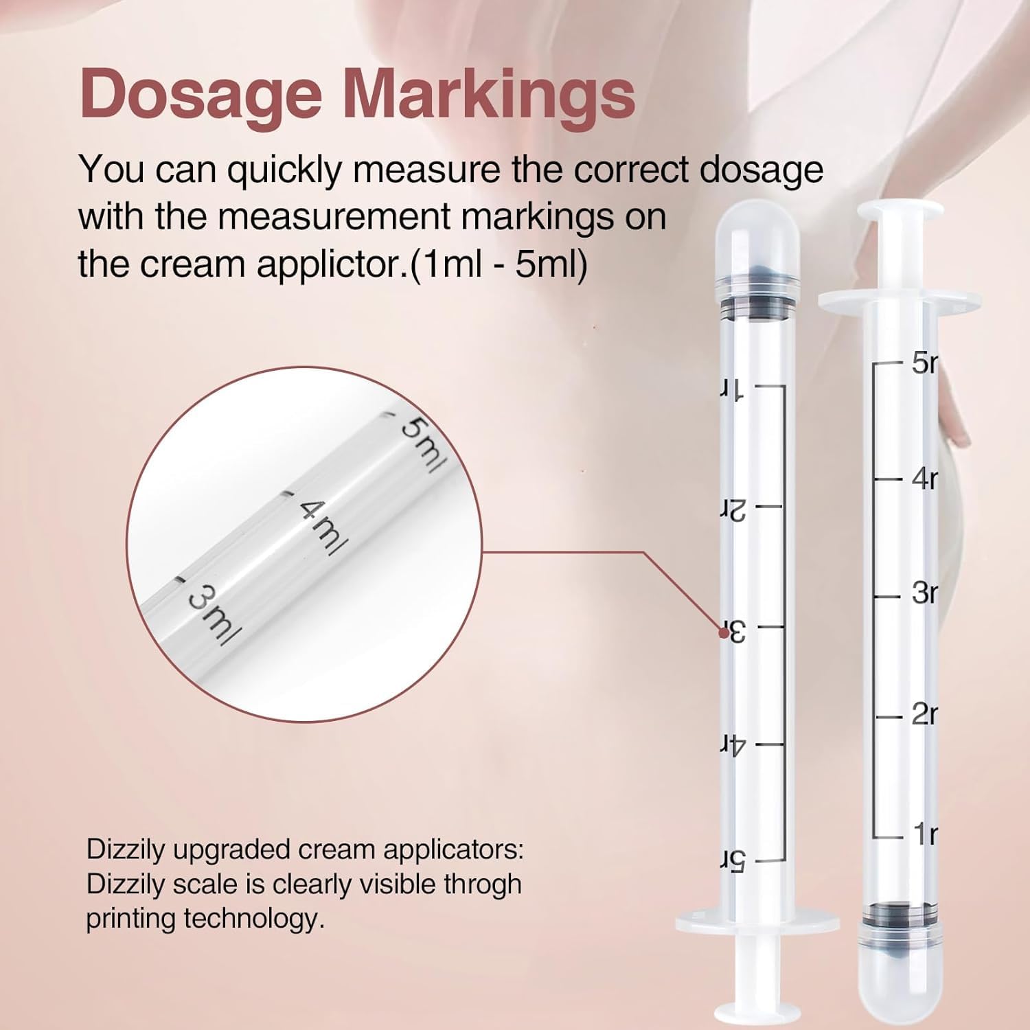 Snapklik.com : 40 Pack Disposable Vaginal Cream Applicators, Lube ...