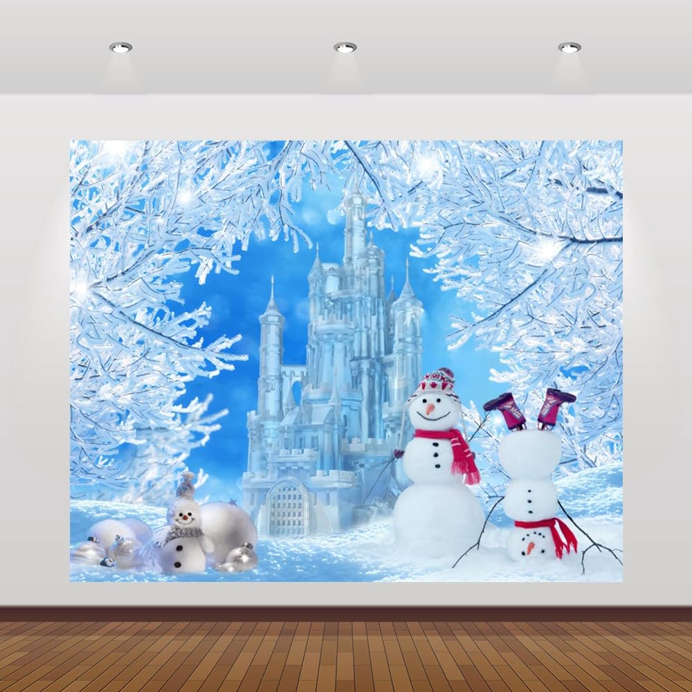Amazon.com : Winter Wonderland Backdrop 10x8ft Christmas Winter Castle ...