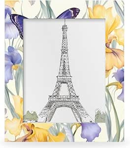Amazon.com - YPPAHHHH 8x10 Picture Frame Purple Irises Flower Butterfly ...