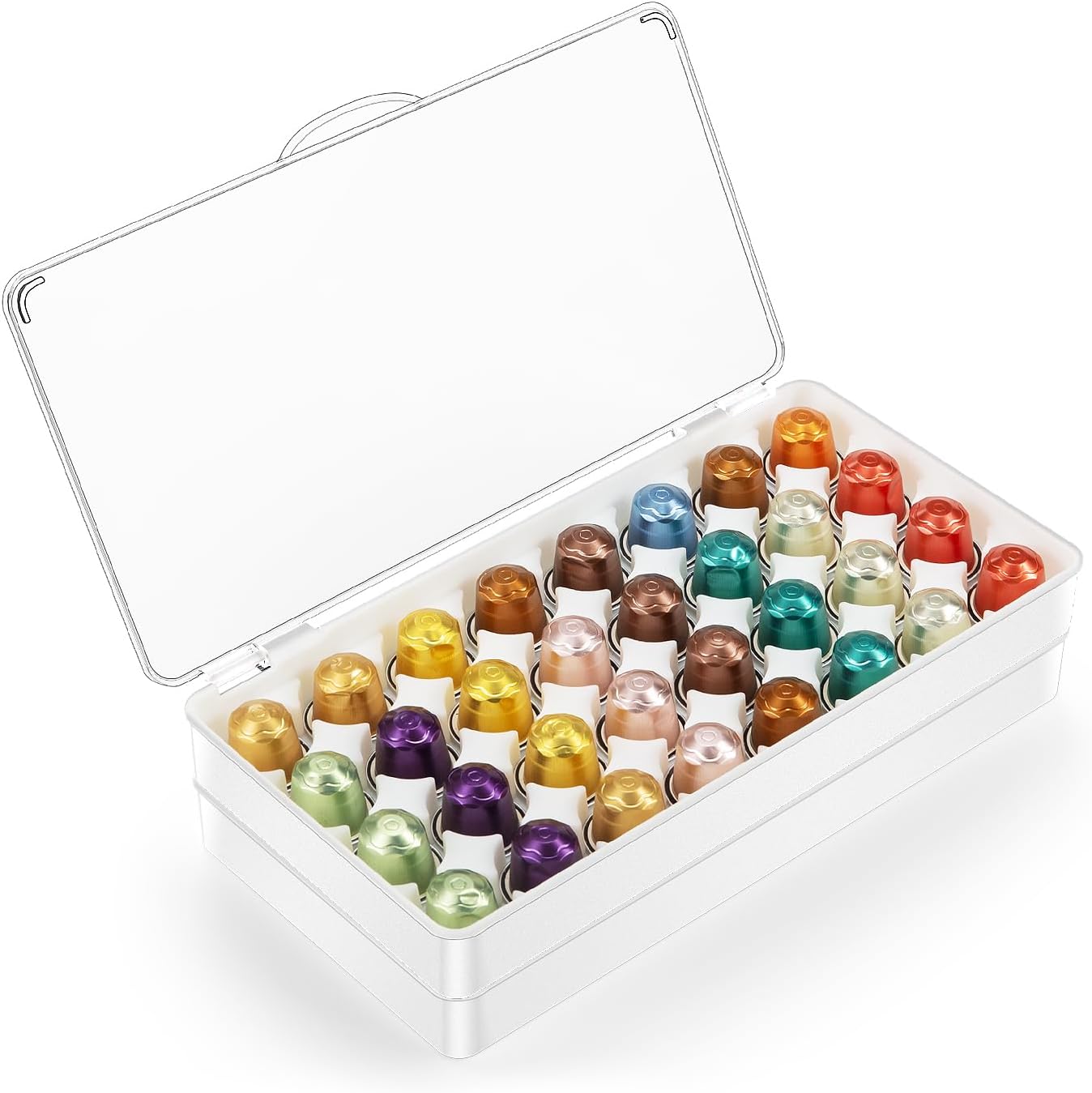 Amazon.com: JiePai Coffee Pods Holder 64 Slots ,Espresso Coffee Pods ...
