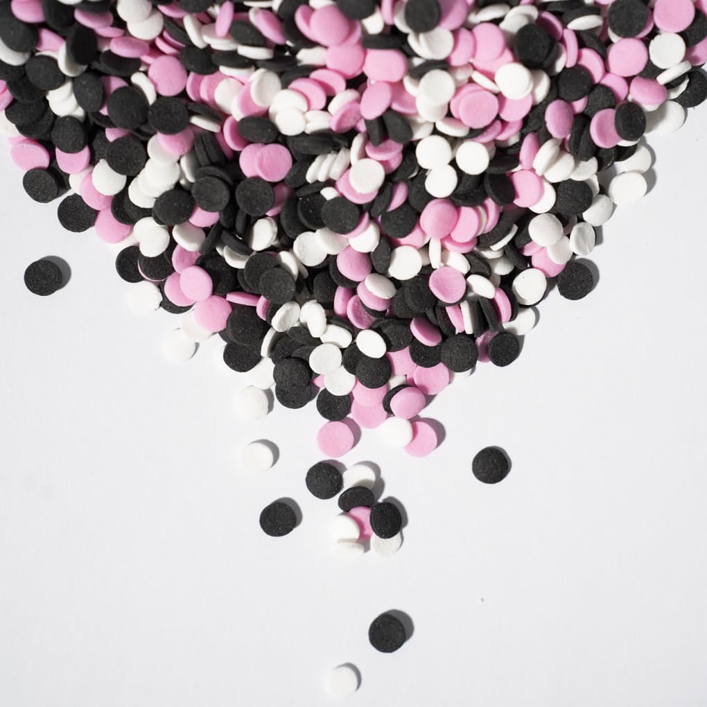 Snapklik.com : NIPEOR Rainbow Sprinkles Pink Black White Confetti ...