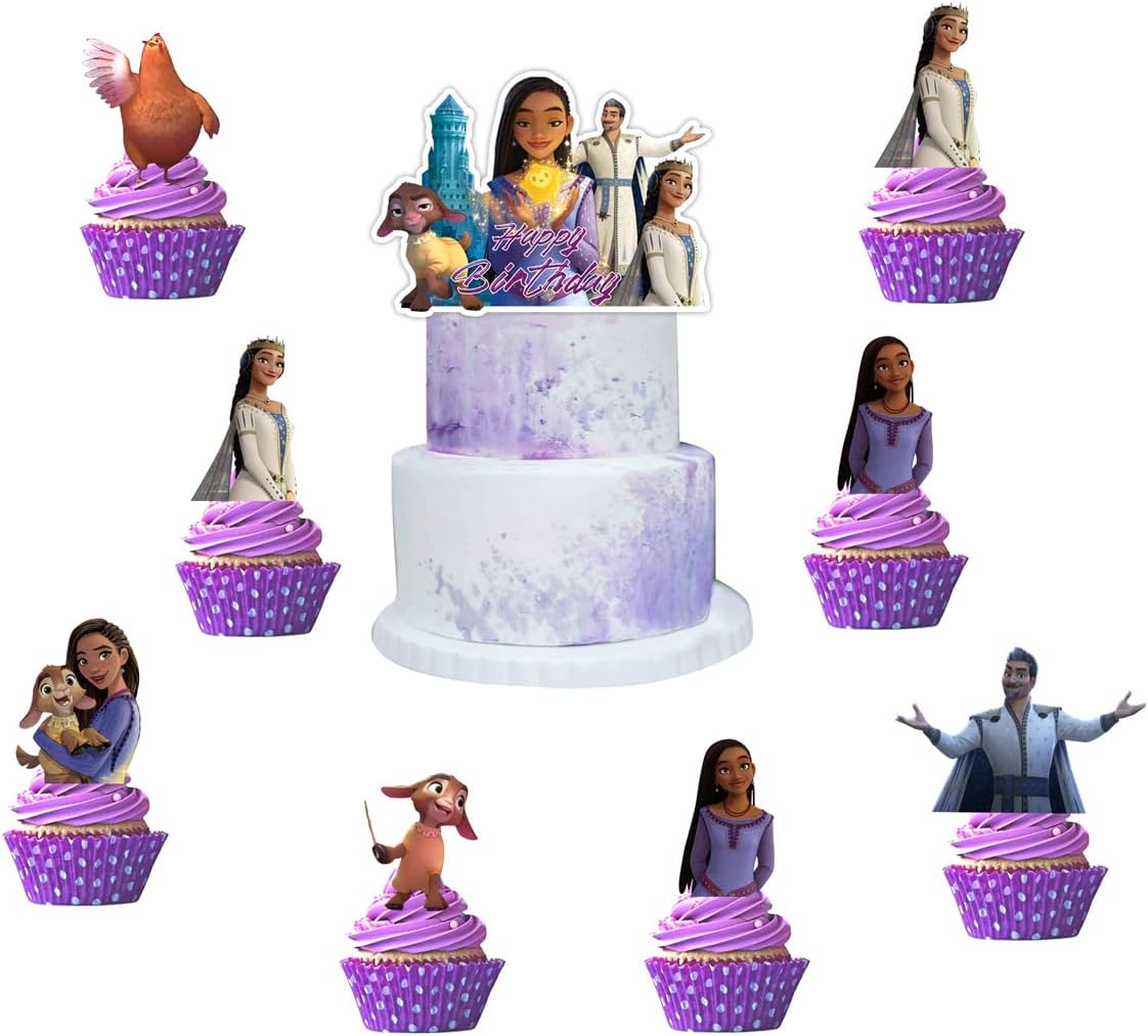 Amazon.com: 25PCS Wish Asha movie Birthday Party Supplies,The wish ...