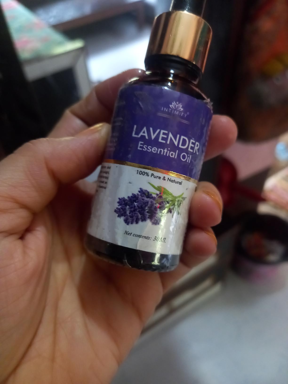 INTIMIFY Lavender Essential Oil for Hair Growth, Skin Care, Face ...