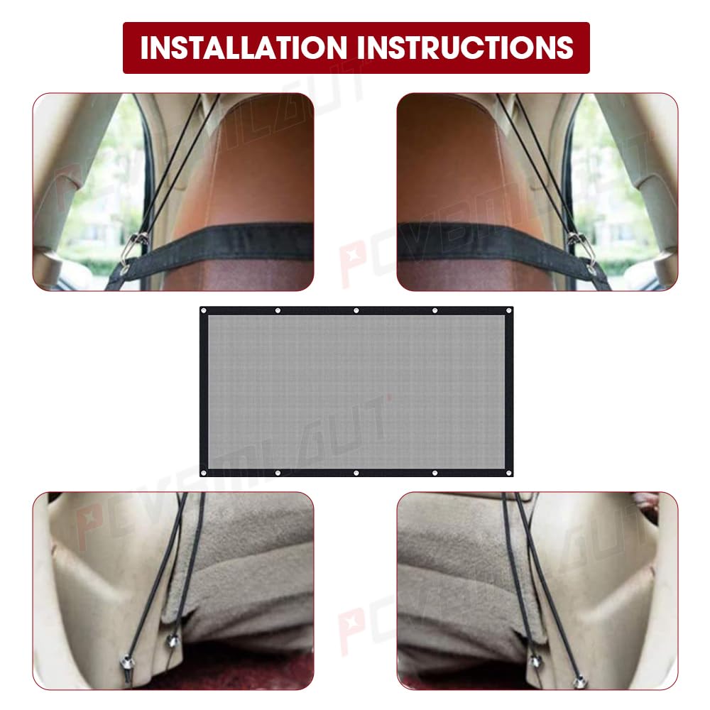 Snapklik.com : PCVBMLAUT Dog Backseat Barrier Net For Cars SUVs Trucks ...