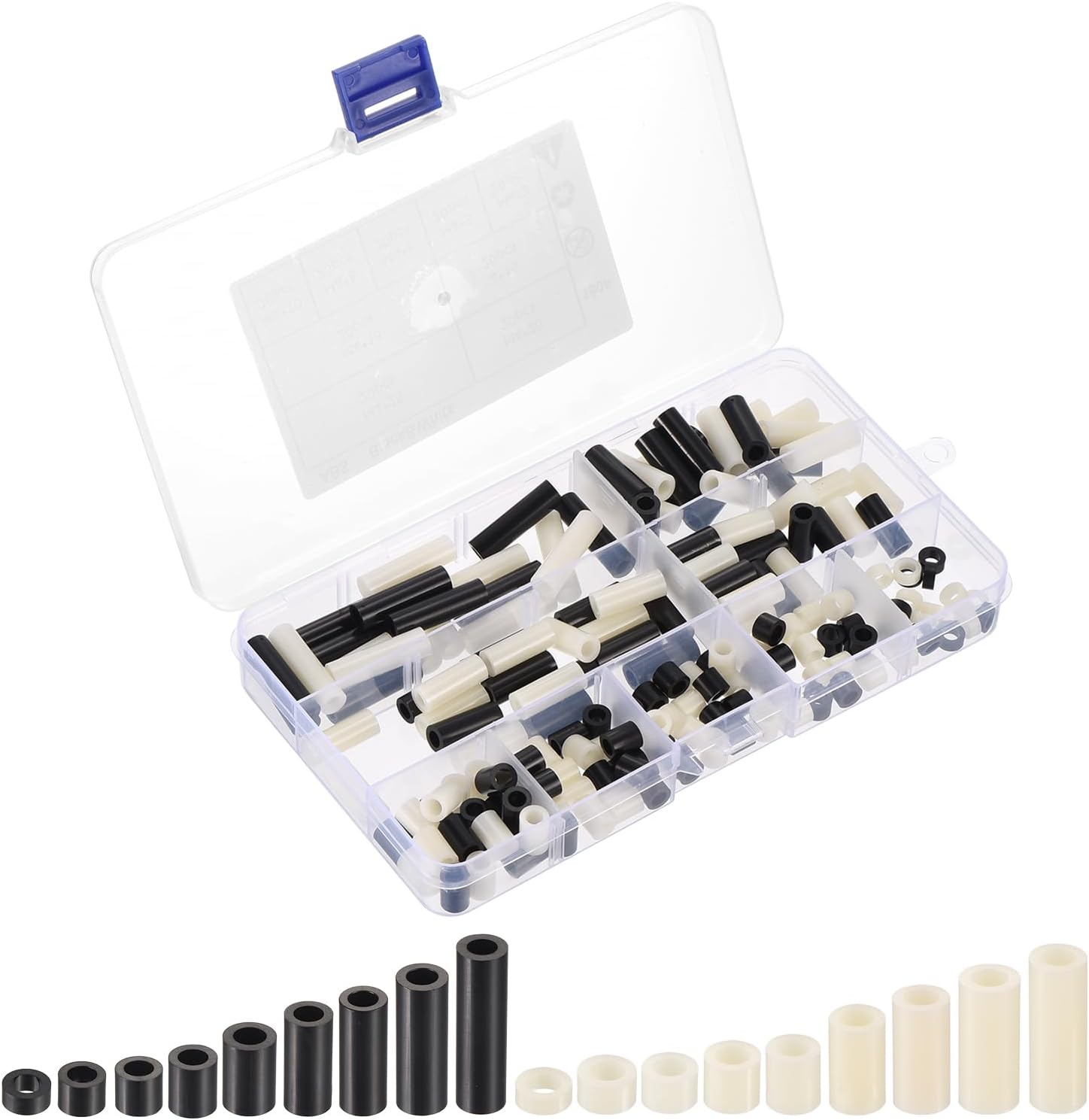 Amazon.com: PATIKIL M4 Nylon Spacer Set, 180Pcs Non-Threaded ABS Round ...