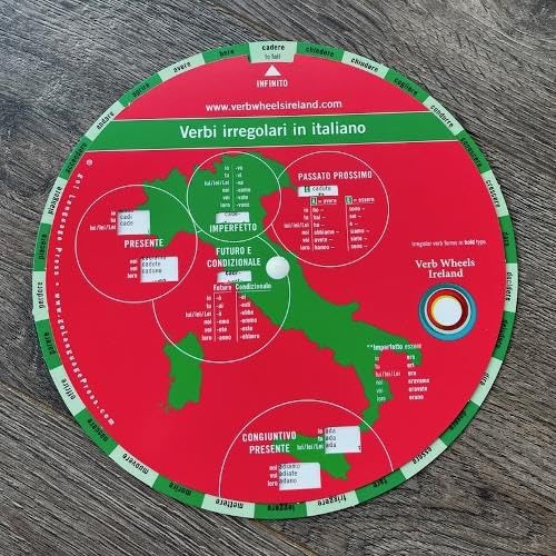 Italian Irregular Verb Wheel : Bilingual : Go Language Press, Verb ...
