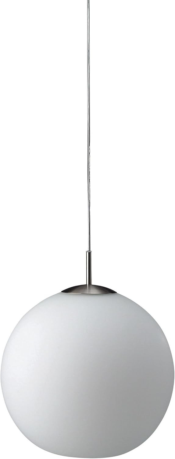 Philips 362311748 Rondo Single Light Pendant Lamp, Nickel - Ceiling ...
