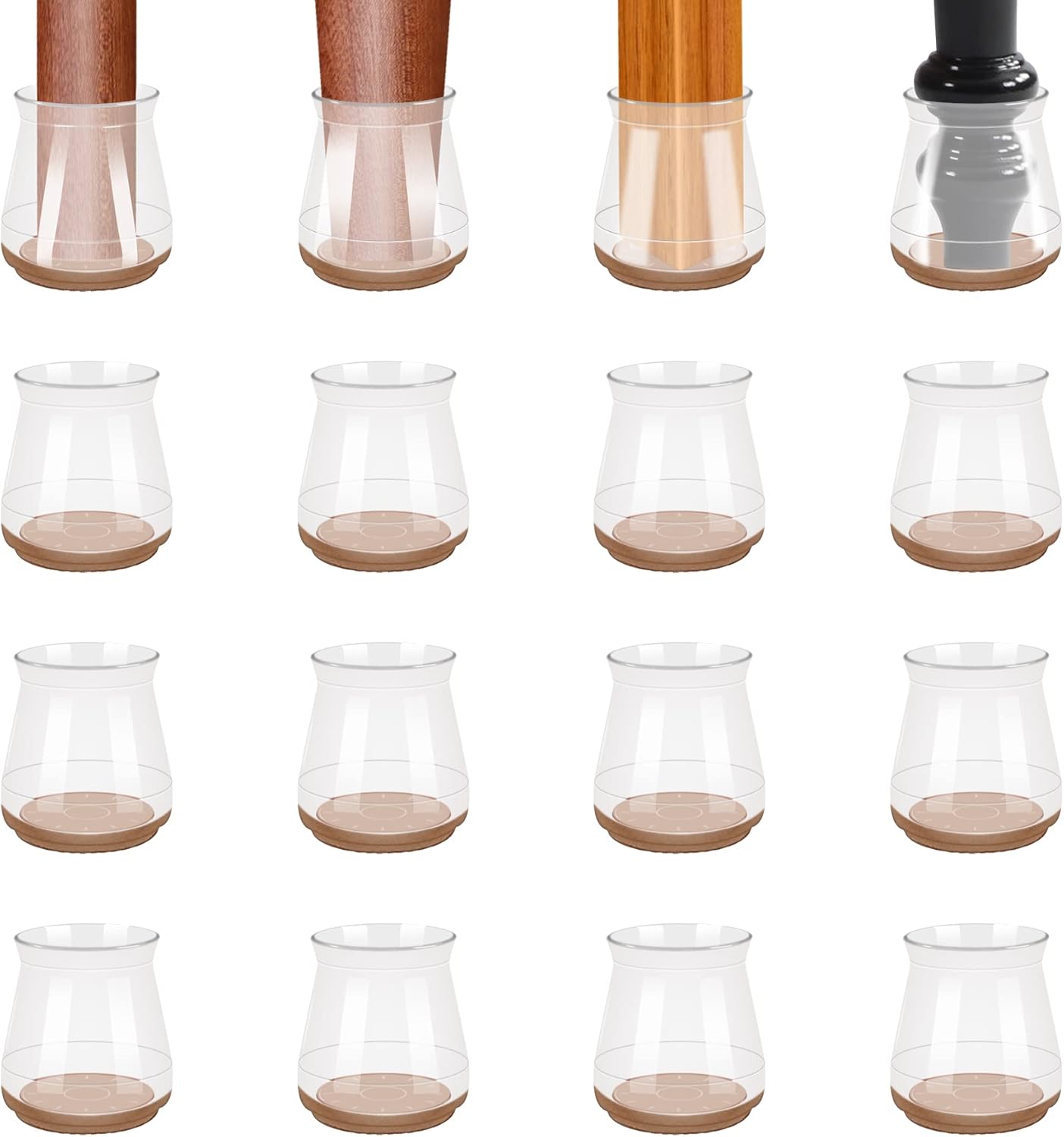 Chair Leg floor protectors with Felt Pads, iMeistek 16PCS Floor ...