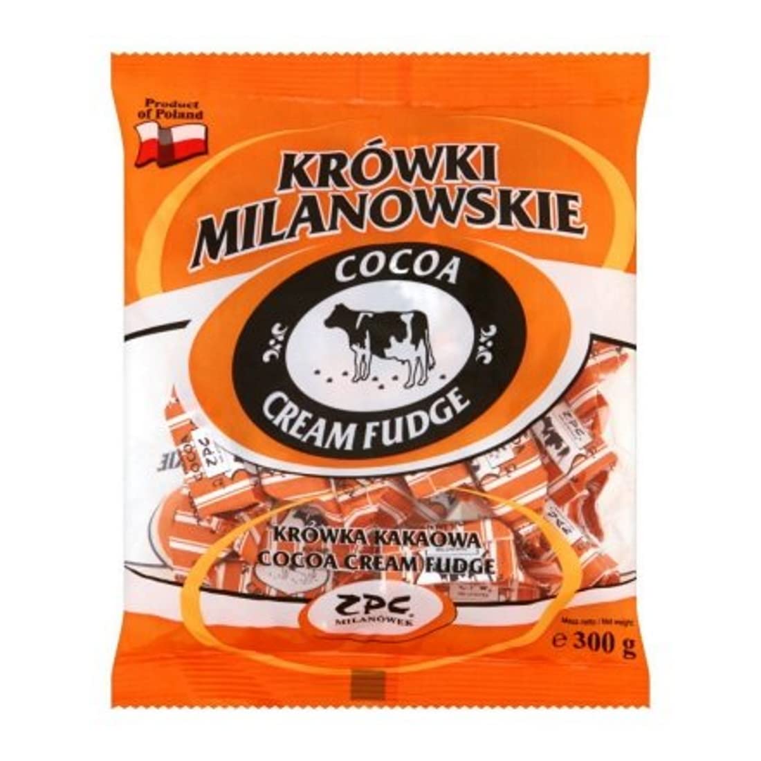Amazon.com : Krowki Milanowskie Cocoa Creamy Fudge (300g/10.6 Oz ...