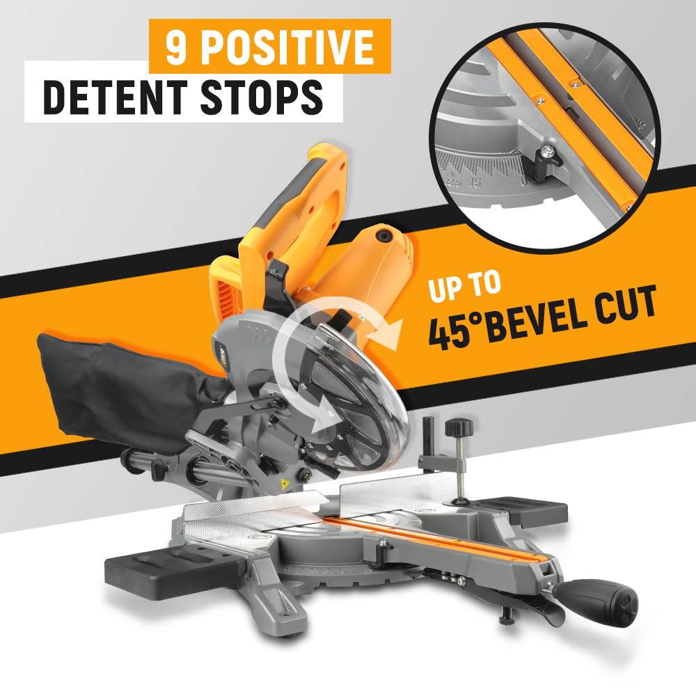 Snapklik.com : Hoteche 8-1/4-Inch Miter Saw 125A Sliding Compound ...