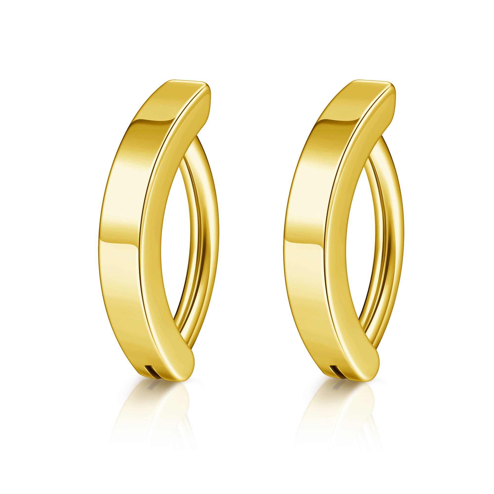 Buy JSDDEStainless Steel Belly Button Bars 14G Click Navel Belly Bar ...