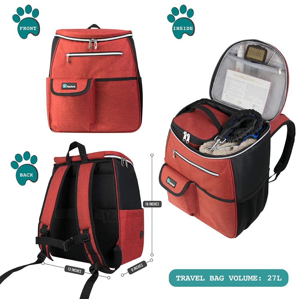 Snapklik.com : Dog Travel Bag Backpack, Airline Approved Dog Bags For ...