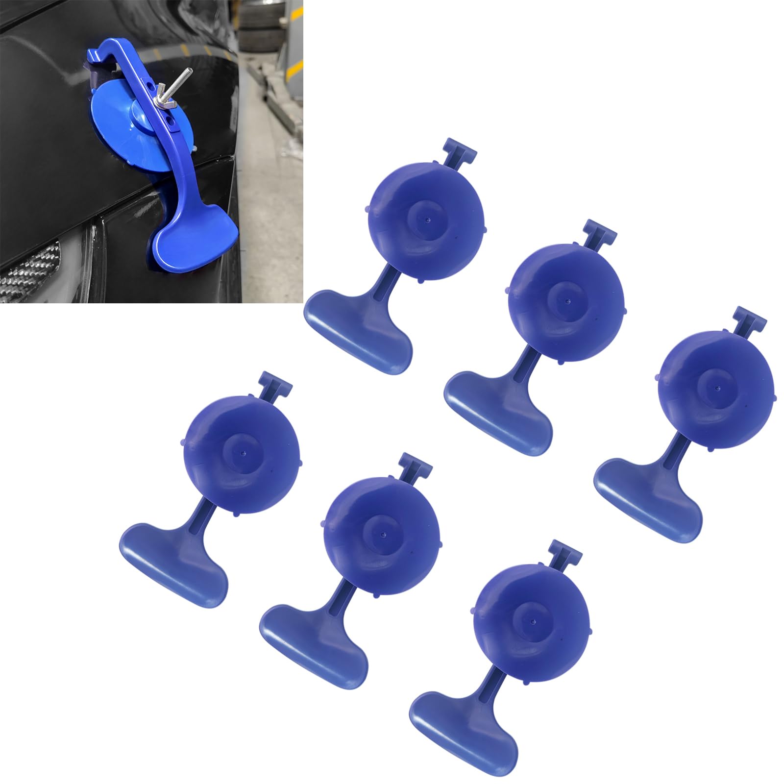 6 PCS Car Suction Cup Clamps, Glass Repair Kit, for Convertible Glass ...