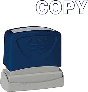 Amazon.com : Sparco Products : Copy Title Stamp, 1-3/4"x5/8", Blue Ink ...