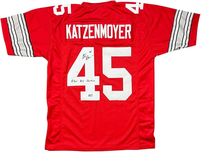 Andy Katzenmoyer Signed Autographed Ohio State Buckeyes Custom Jersey ...