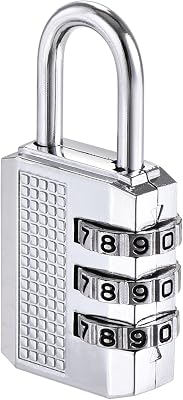 Master Lock 630D Luggage Lock, Brushed Aluminum, 1-3/16-Inch Wide ...