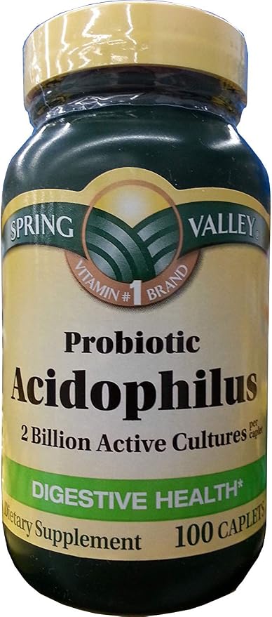 Amazon.com: Spring Valley Probiotic Acidophilus 100ct Digestive Health ...
