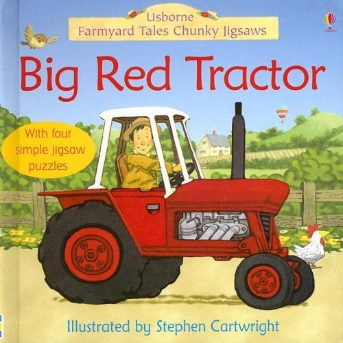 Big Red Tractor (Chunky Jigsaw Books): Amazon.co.uk: Brooks, Felicity ...