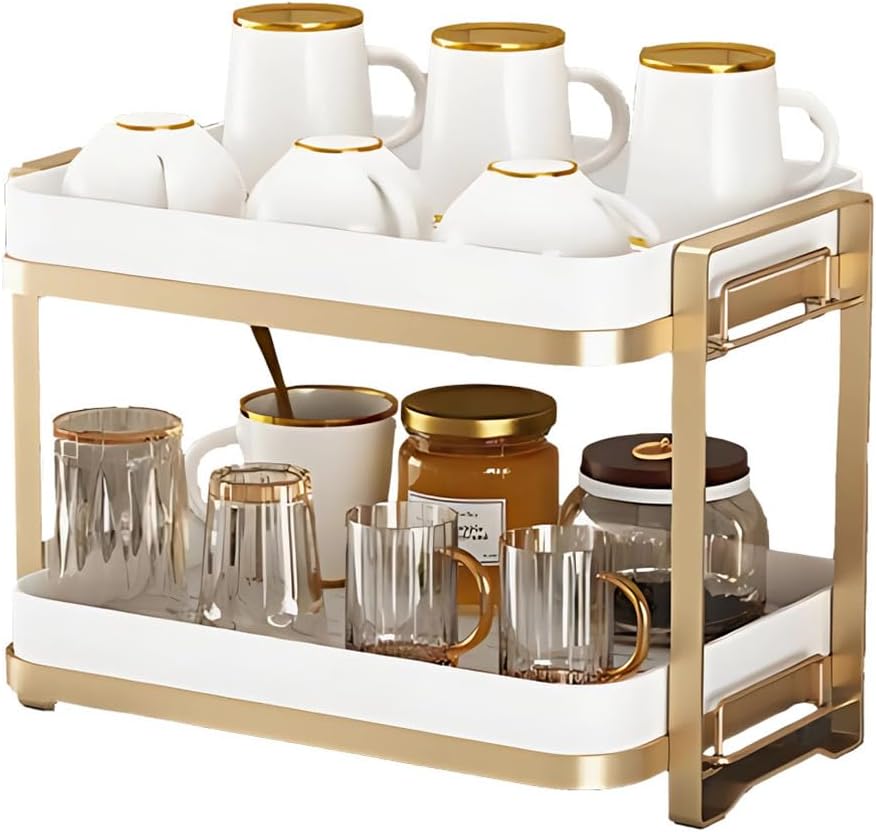 Amazon.com - Dreamhousey 2-tier Kitchen Cup shelf,Dish and Bowl ...