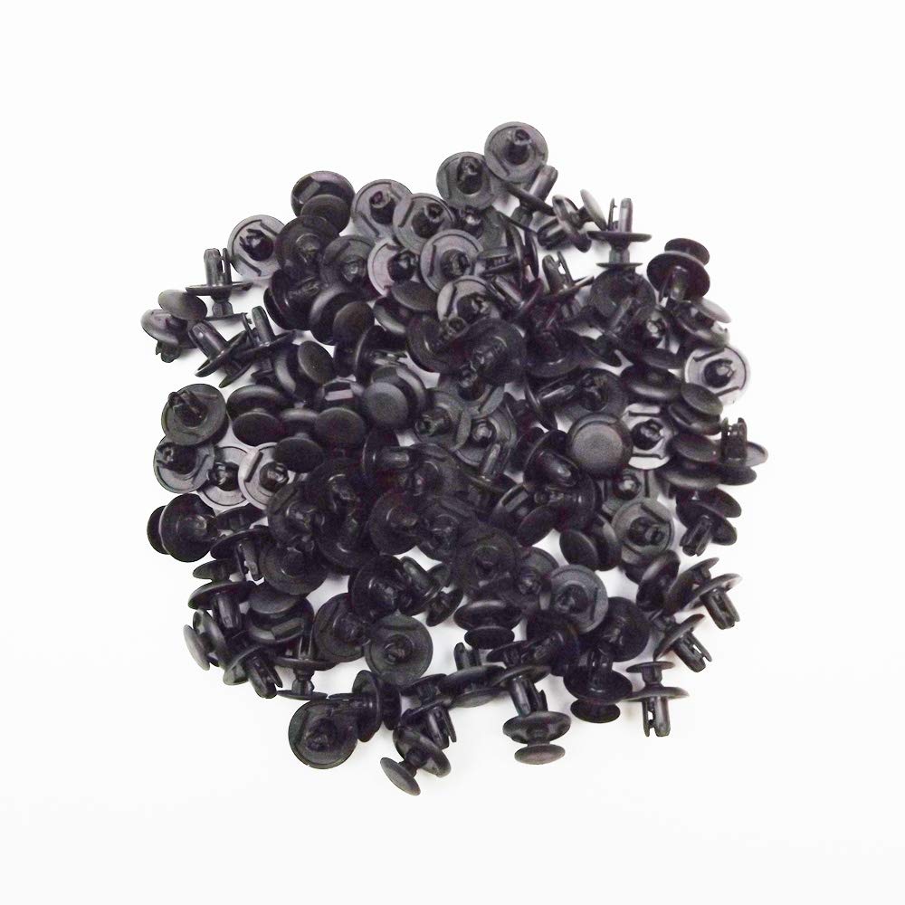 Amazon.com: 100Pcs 8mm Hole Plastic Rivets Fastener Bumper Push Type ...