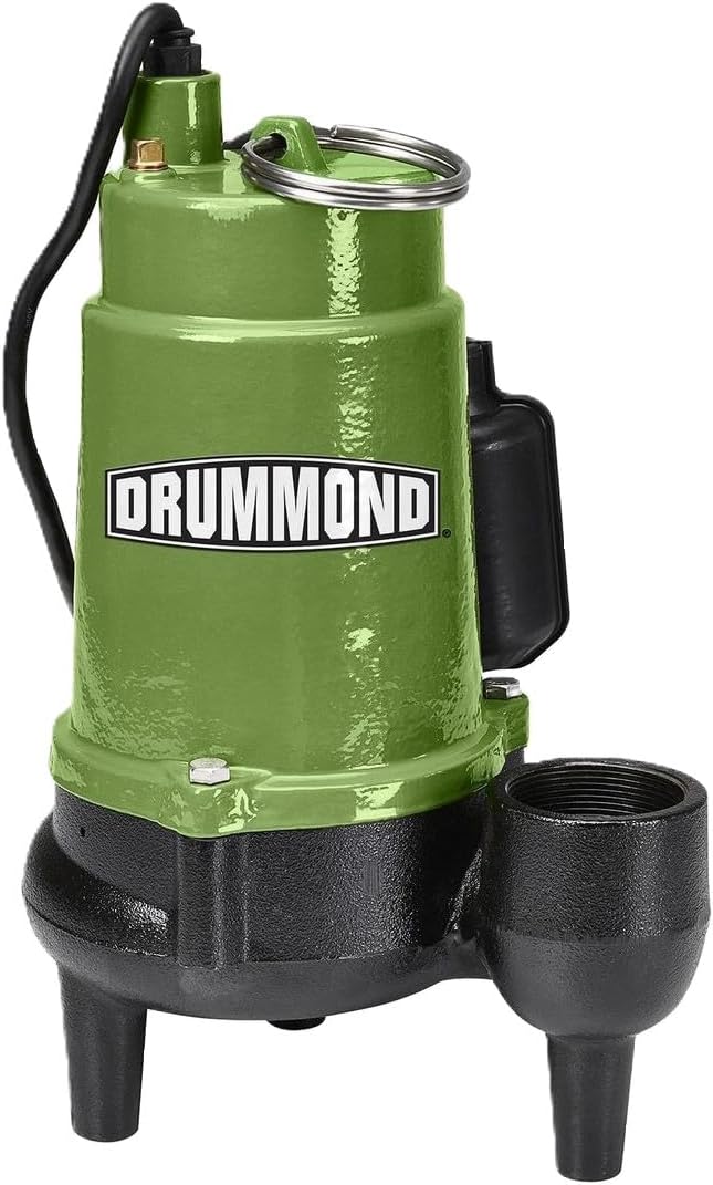 Generic Drummond 3/4 HP Submersible Sewage Pump with Tether Switch ...