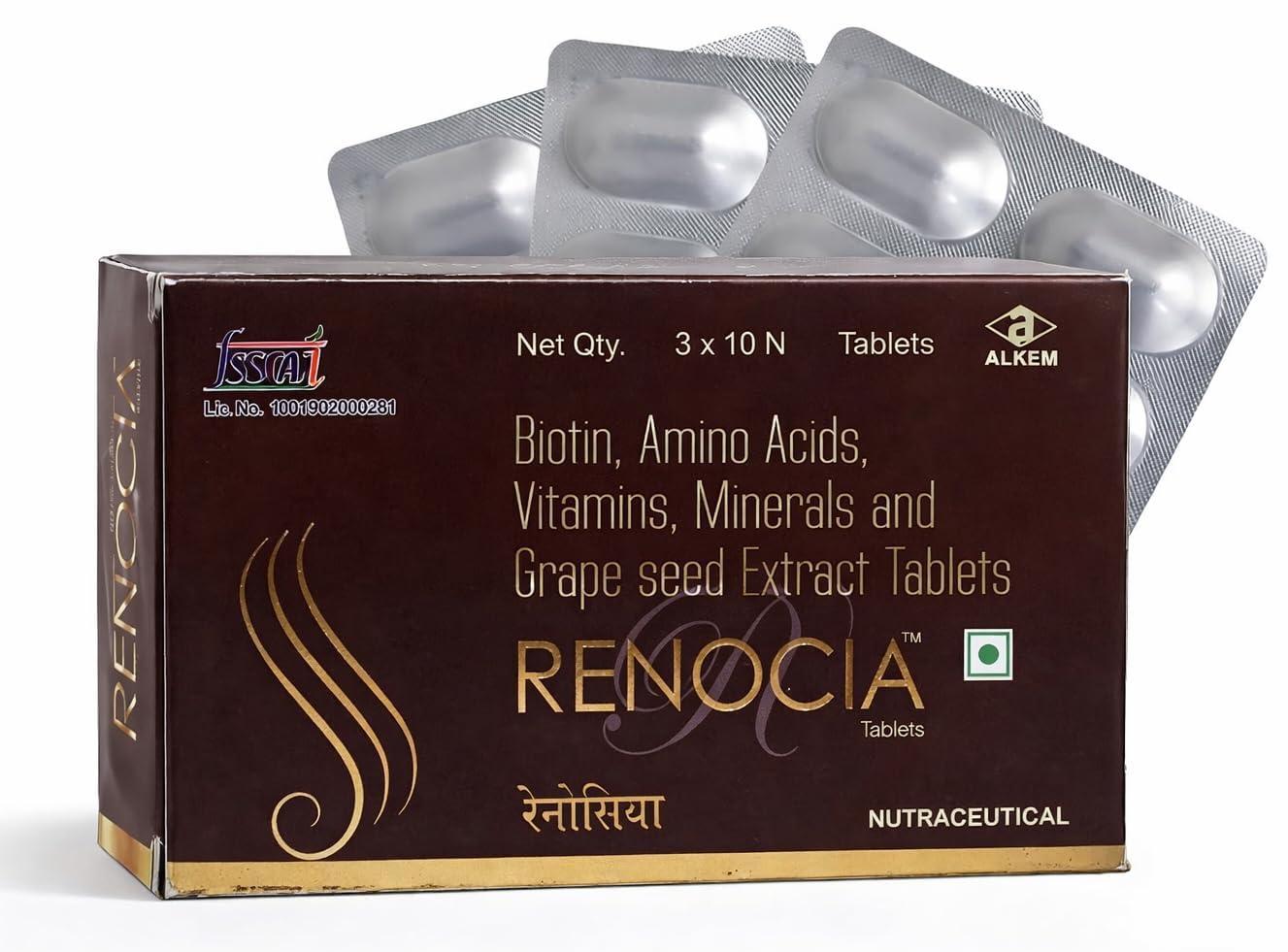 New_Reno-cia Tablets | With Biotin, Amino Acids, Vitamins, Minerals ...
