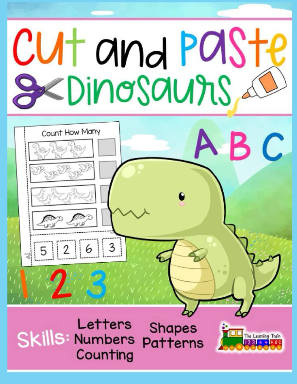 Cut and Paste: Dinosaurs Scissor Skills Activity Workbook for Toddlers ...