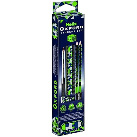Helix Oxford Geo Student Set - Green : Amazon.co.uk: Stationery ...