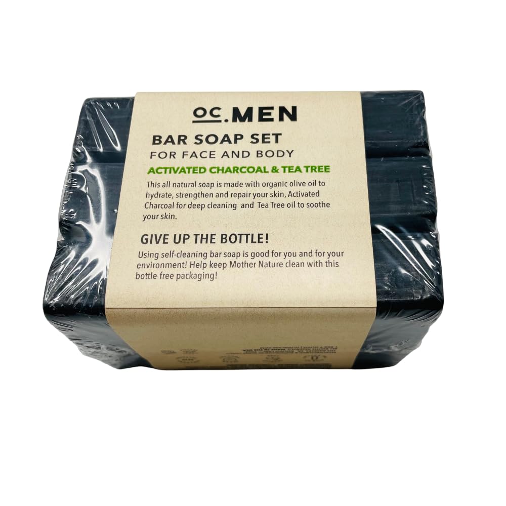 Amazon.com: OC MEN Soap Bar 3 Pack - Natural and Organic Bar Soap for ...