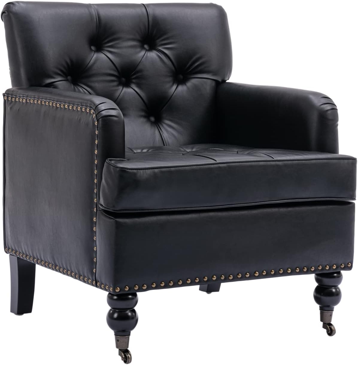Amazon.com: New Classic Furniture Emma Velvet Chesterfield Style Chair ...