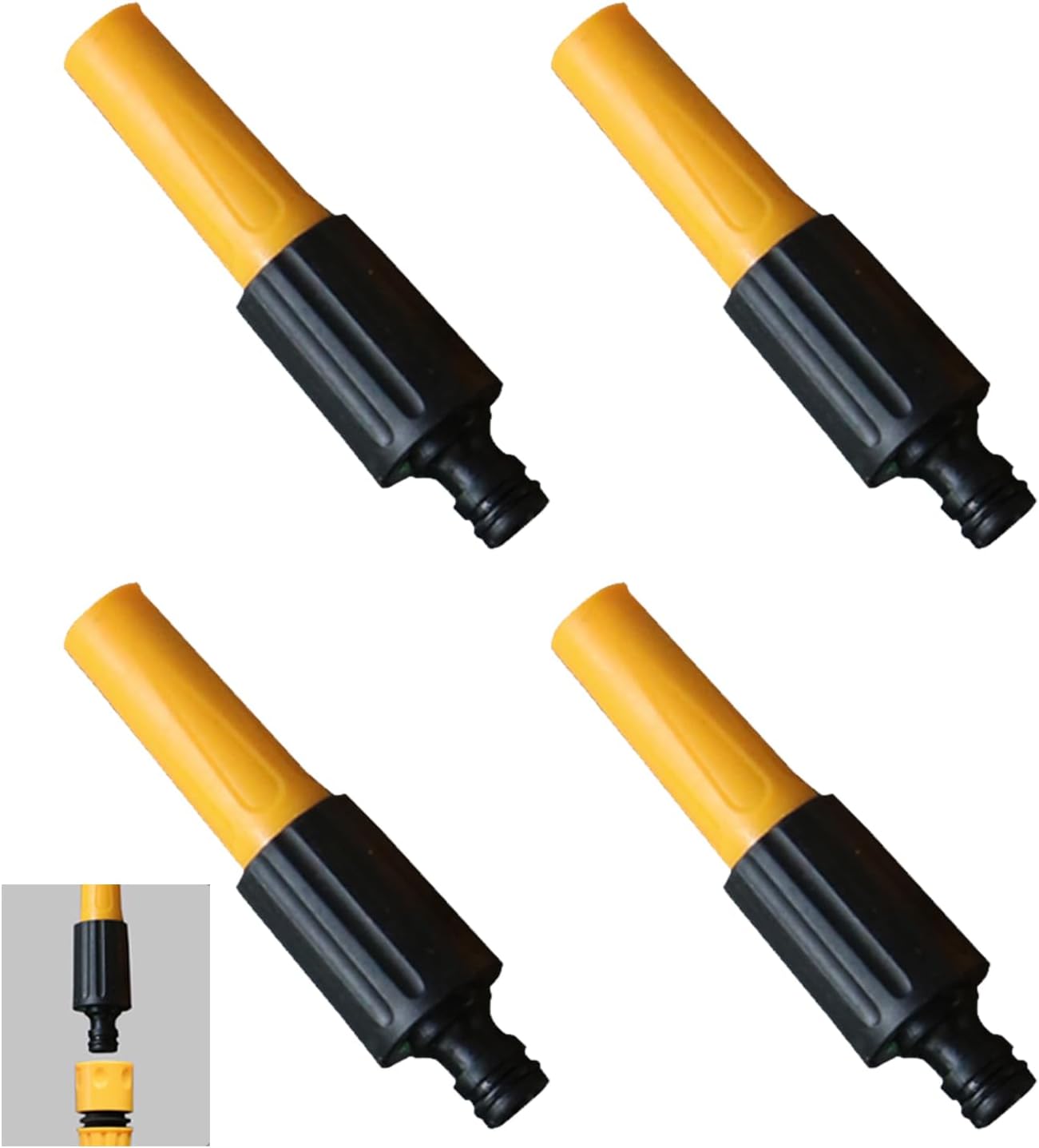 4 Pcs Hose Nozzle,Adjustable End Sprayer Gun Pipe Accessories Garden ...