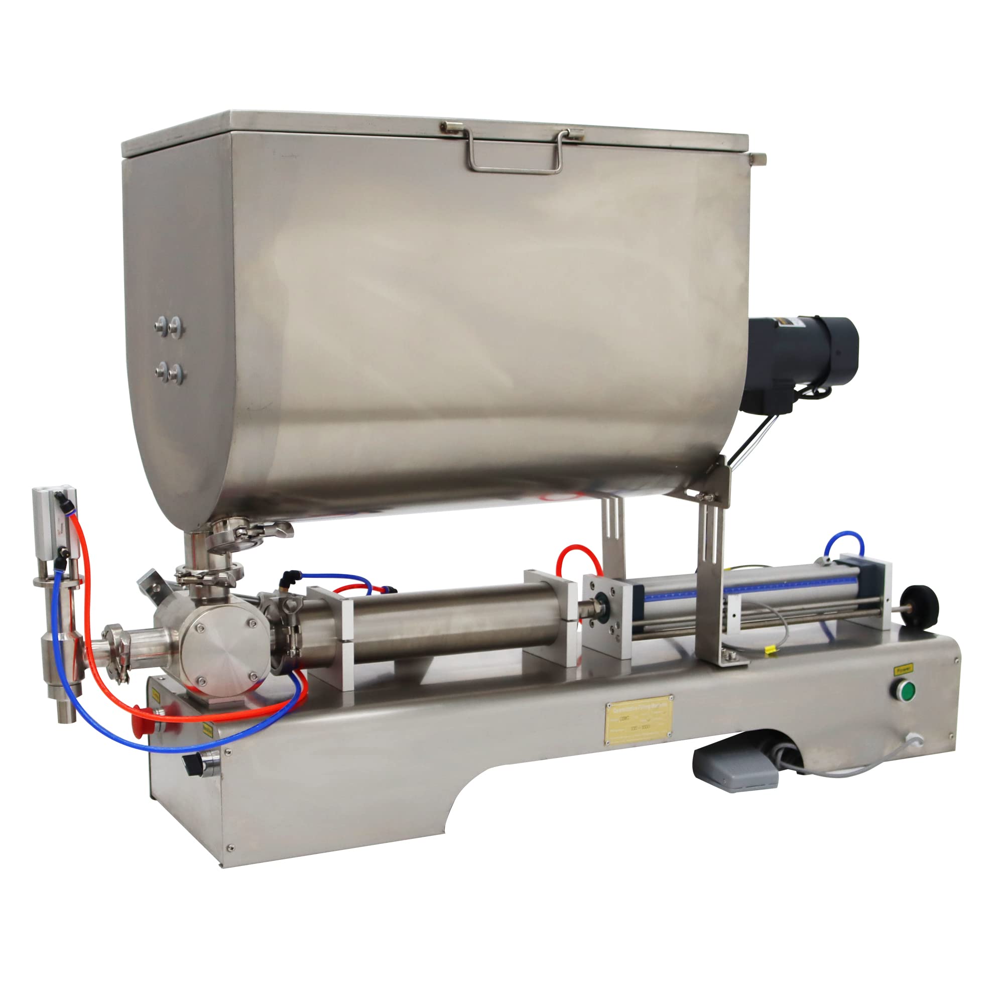 Amazon.com: HQHAOTWU Paste Liquid Filling Mixing Machine Horizontal ...
