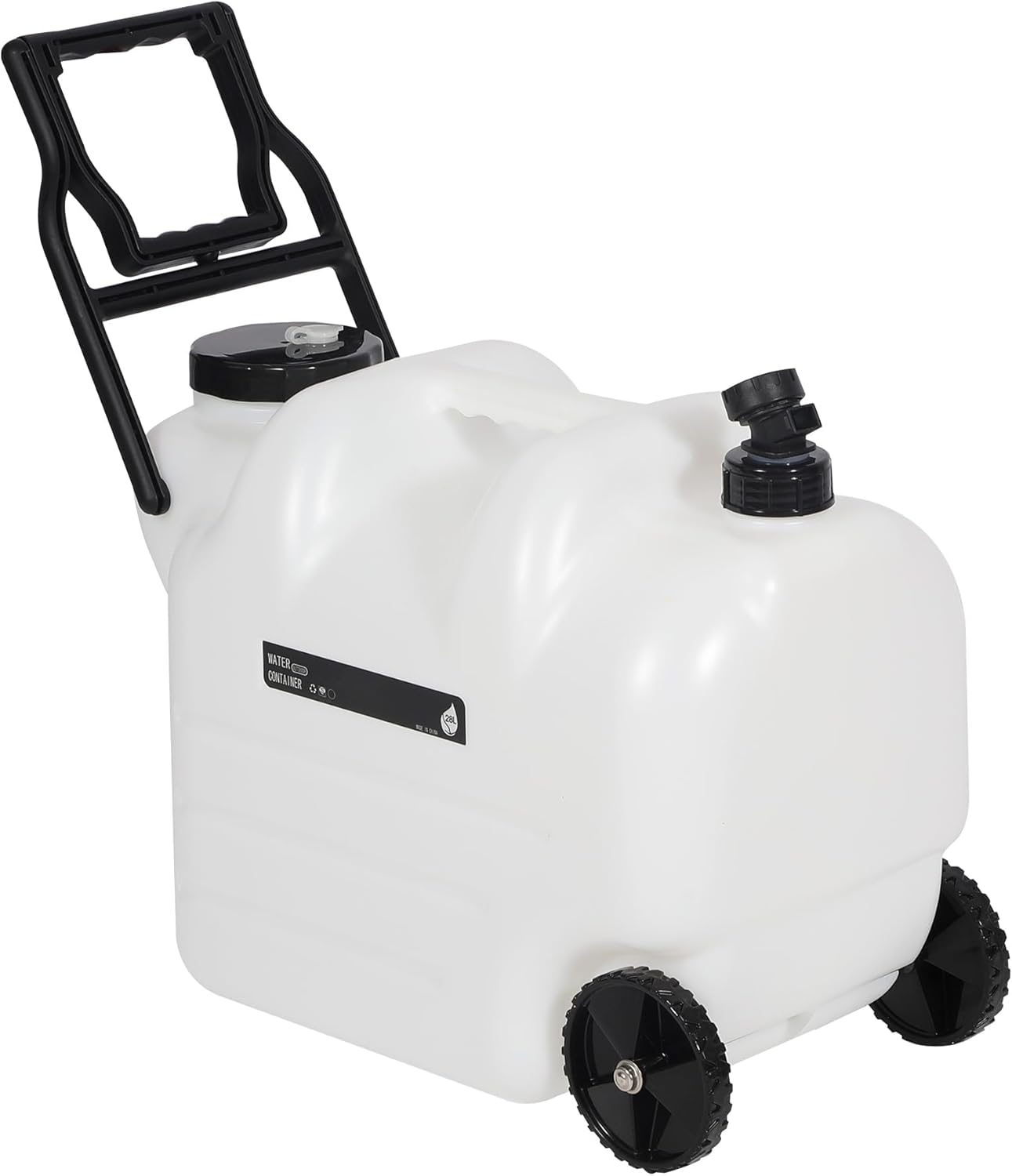 Amazon.com : REDCAMP 7.4 Gal Portable Water Container with Wheels & Spigot - BPA-Free Rolling ...