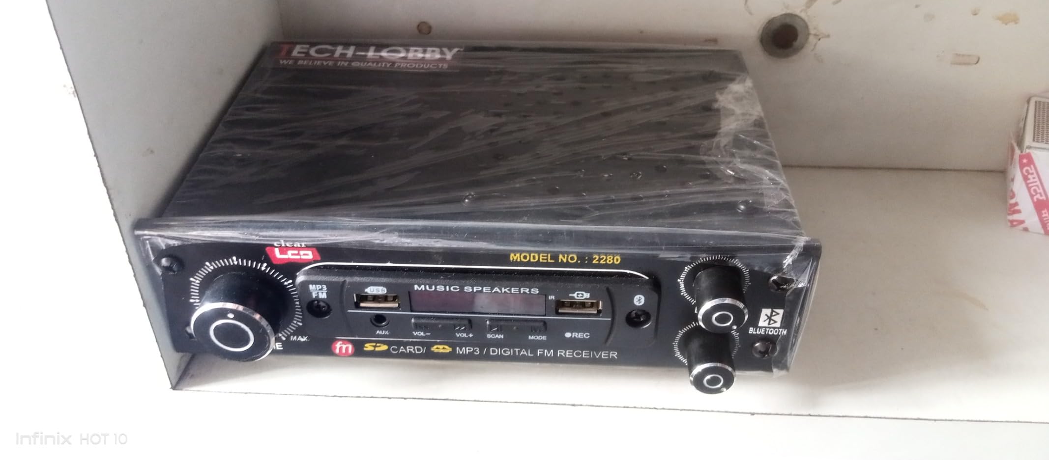 Tech-lobby AC/DC FM Radio Multimedia Speaker with Inbuild Speaker Bluetooth, USB, SD Card, Aux ...